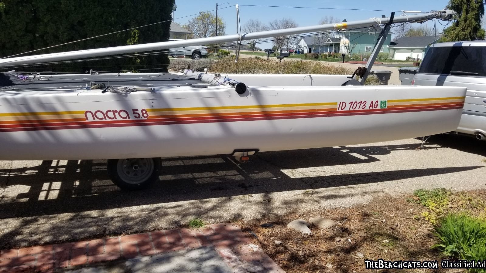 1987 Nacra 5.8 with standard rigging | TheBeachcats.com